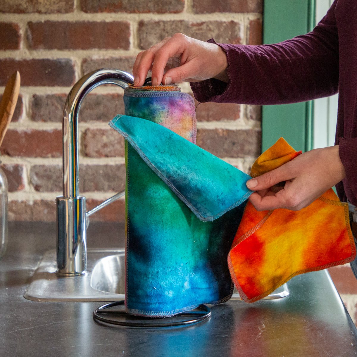 Tie Dye Surprise Prints Washable Paper(less) Towels | Stella & Sol ...